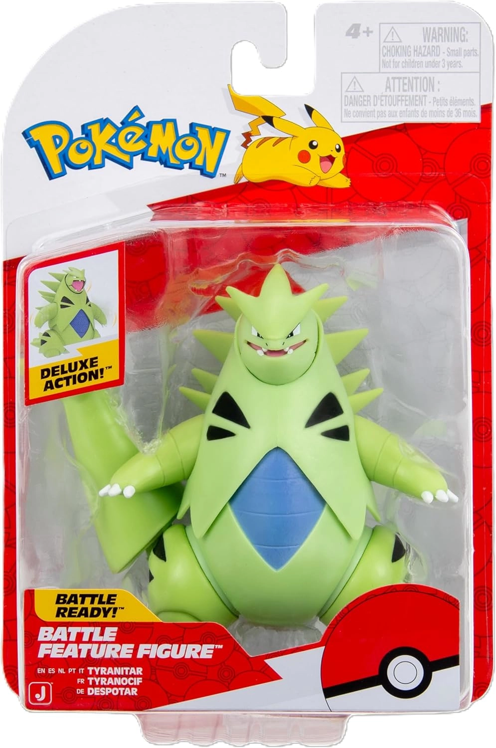 Jazwares: Pokémon Battle Feature Figure Tyranitar - Battle Figure 11cm ...